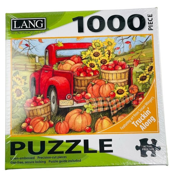 LANG | Games | Complete 00 Piece Jigsaw Puzzle Lang Harvest Truck Susan ...